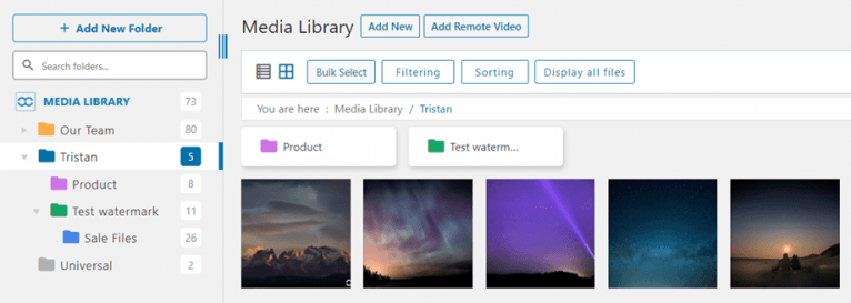 WP Media Folder: Folders and Media