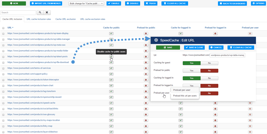 Speed Cache - Joomla Cache Extension