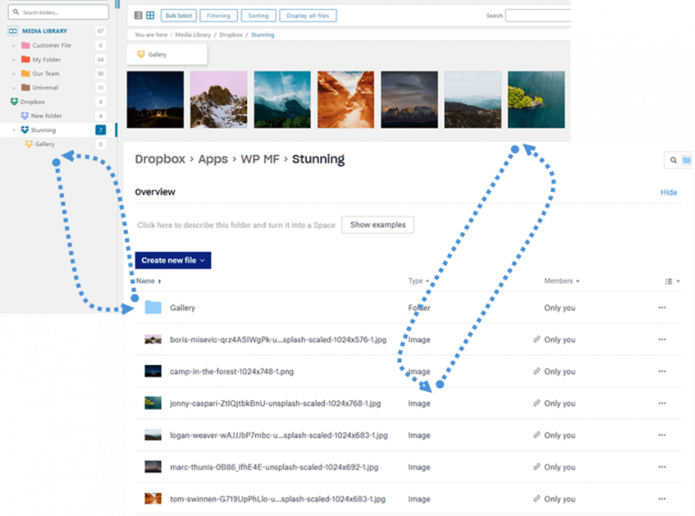 WP Media Folder Addon: Dropbox Integration