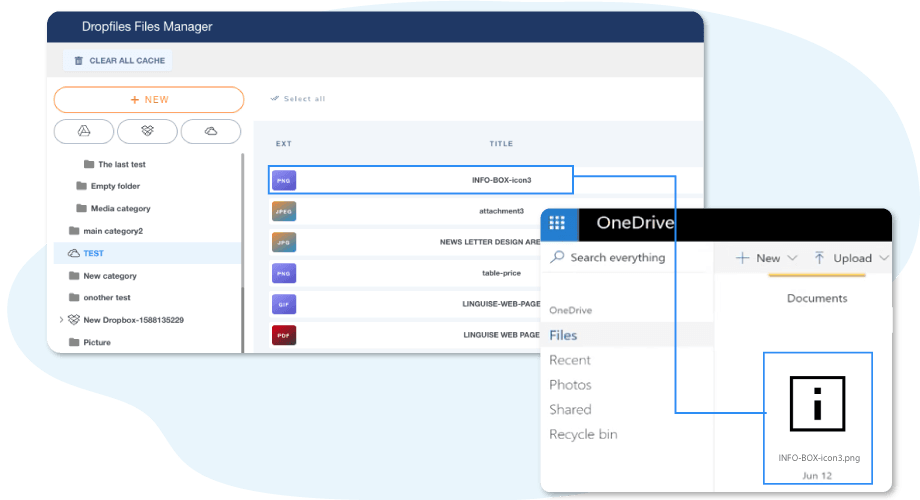Dropfiles - OneDrive Connection