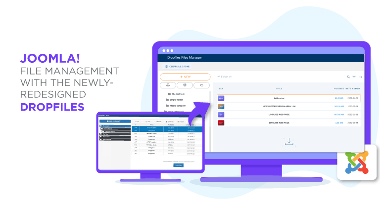 Joomla! Manajemen File dengan Dropfile yang Baru Didesain Ulang