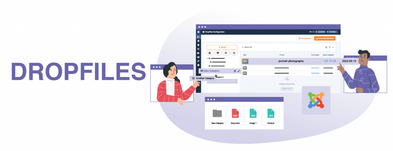 Como importar arquivos e documentos no Joomla para construir um site de download digital