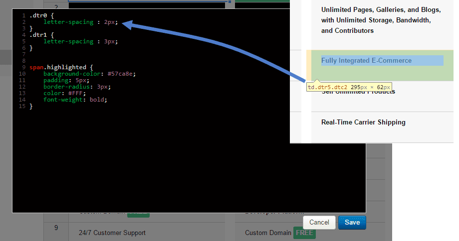 Joomla table and chart