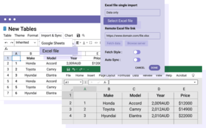 WordPress Excel plugin, synchronize your tables