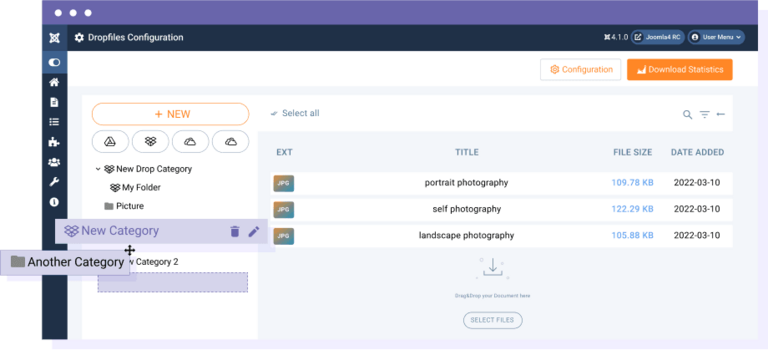 Dropfiles - Dropbox addon
